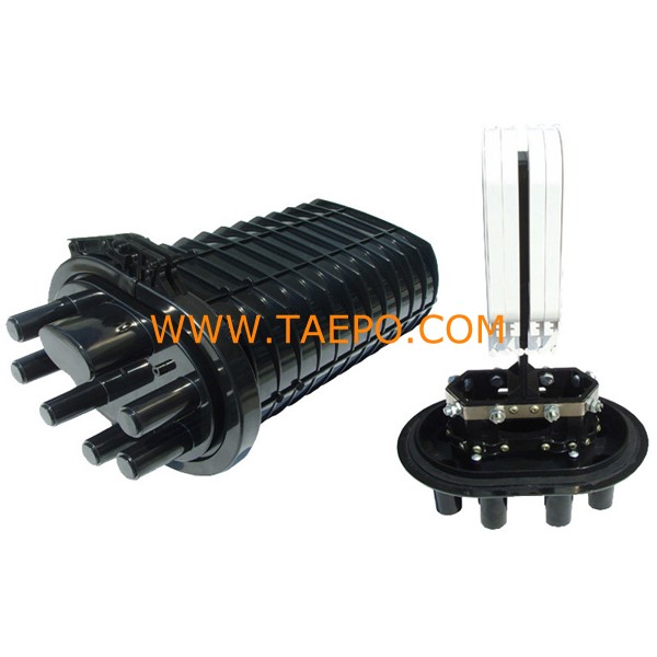 12 fibers vertical type heat shrink sealing Fiber optic splice closure ...