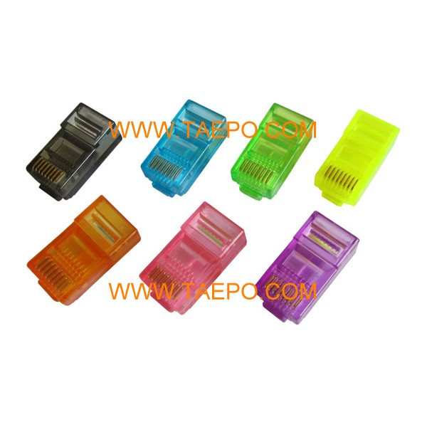 CAT5E RJ45 8P8C UTP colorful Modular plug - taepo.com