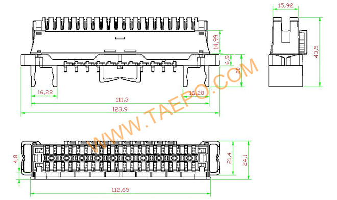 10 pairs krone LSA profile switching module with wire guide - taepo.com